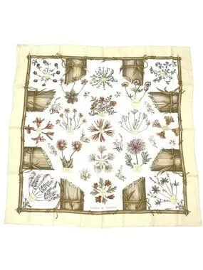 Hermes | Accessories | Hermes Herbier De Gavarnie Carre 9 Scarf Pressed ...